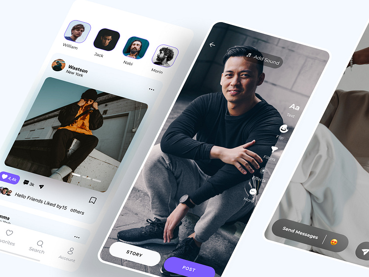 Social Media App by Fahad islam on Dribbble