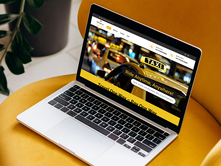 🚖 Madhur Cab – One Way Taxi Booking Website UI Design by Juoto ...