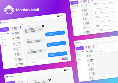 Monkey Mail Messaging Platform by Drake Christensen on Dribbble