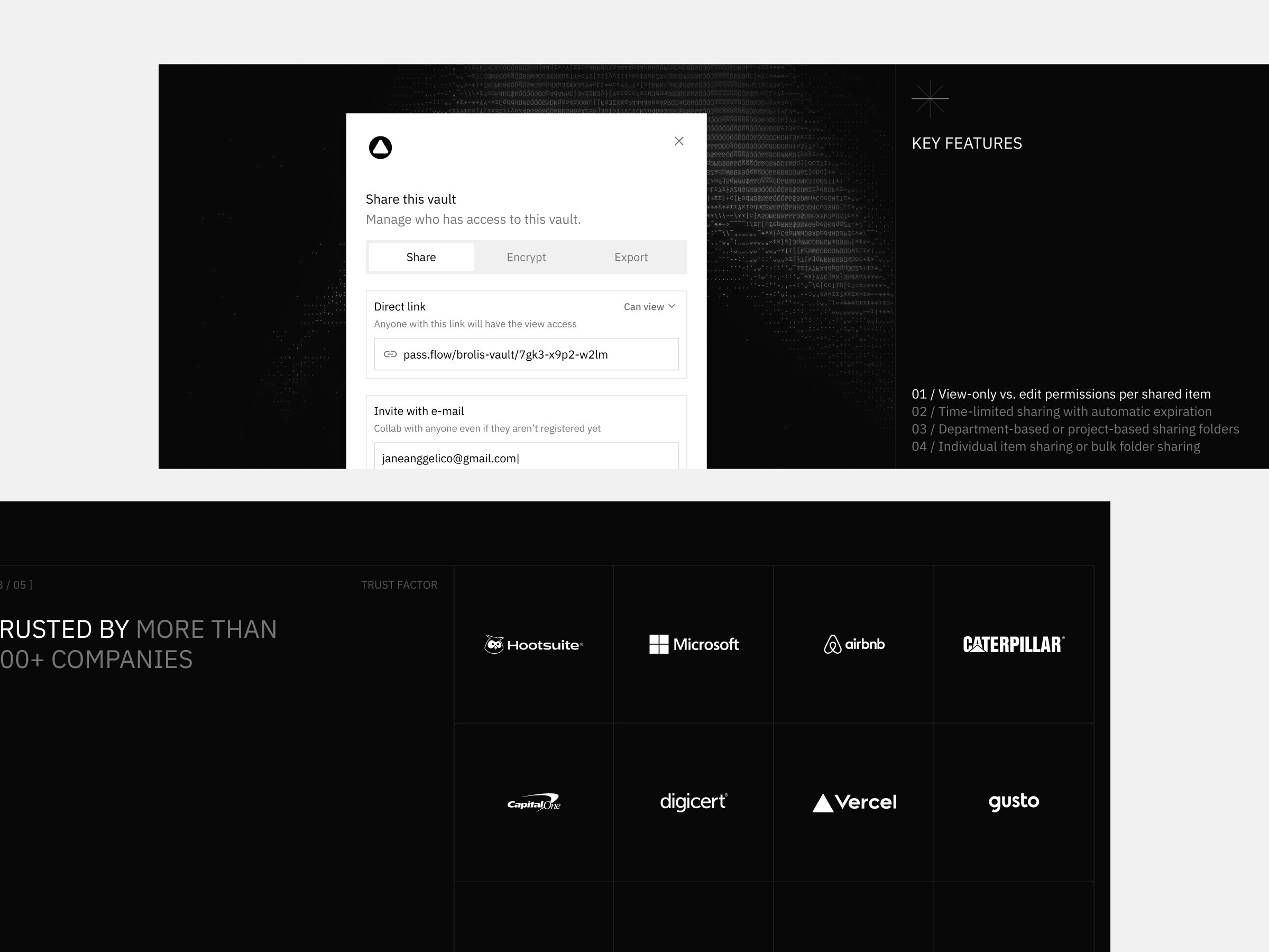 Passflow - Password Manager Landing Page by Odama on Dribbble