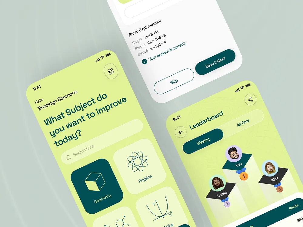 Quiz App designs, themes, templates and downloadable graphic elements ...