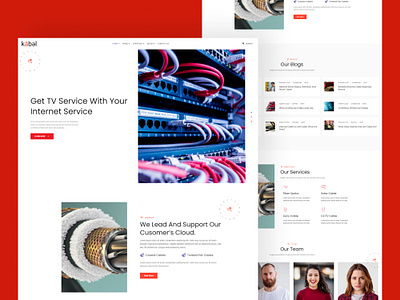 Cable Company WordPress Theme by Iqonic Design on Dribbble