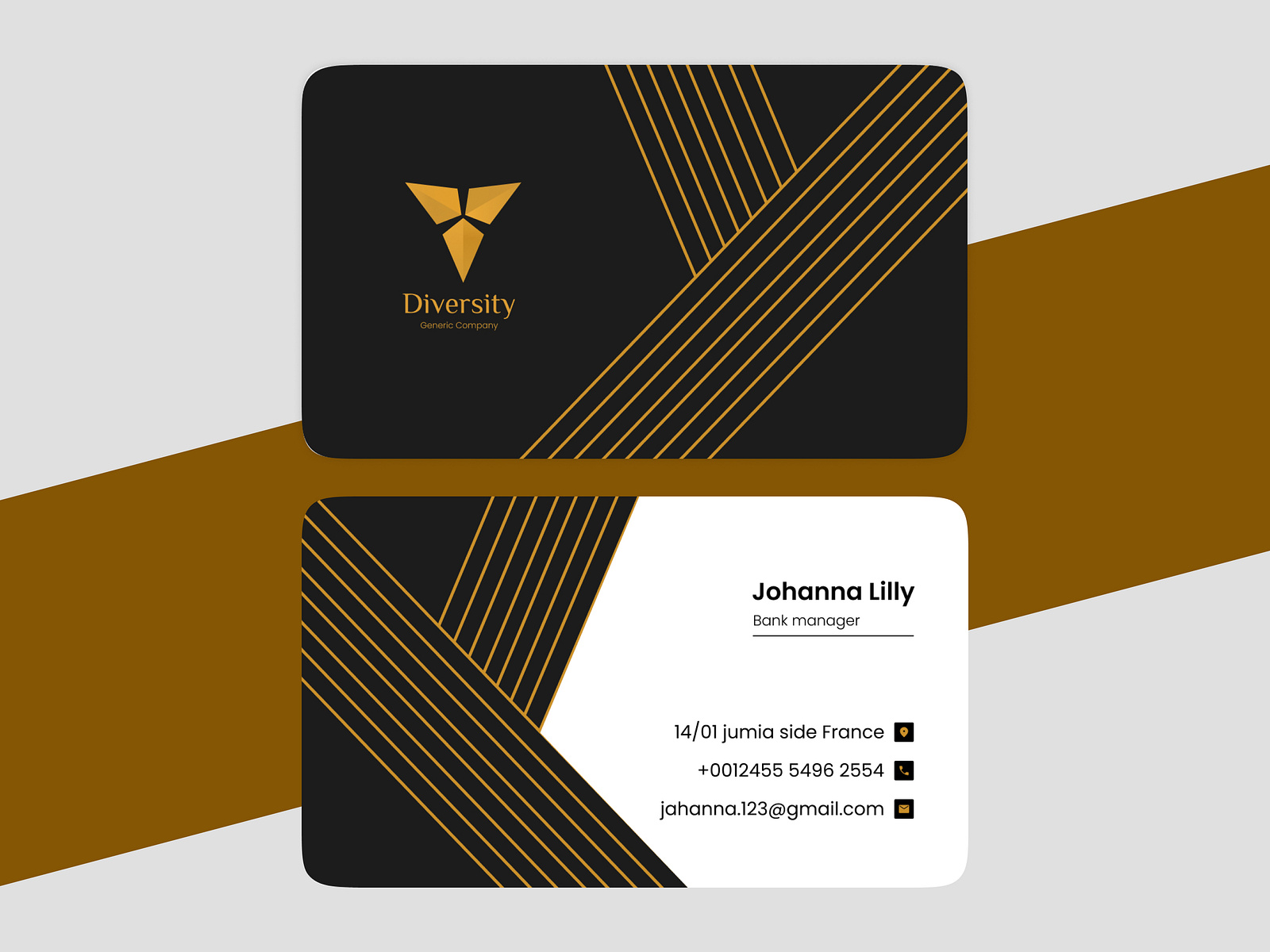Sharp & Sleek Visiting Card Design by Abhishek Joshi on Dribbble