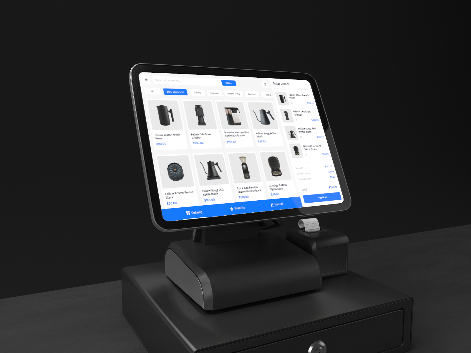 Point of Sale System Mockup - Freebie by Arthur Sjorgen for Odama on ...