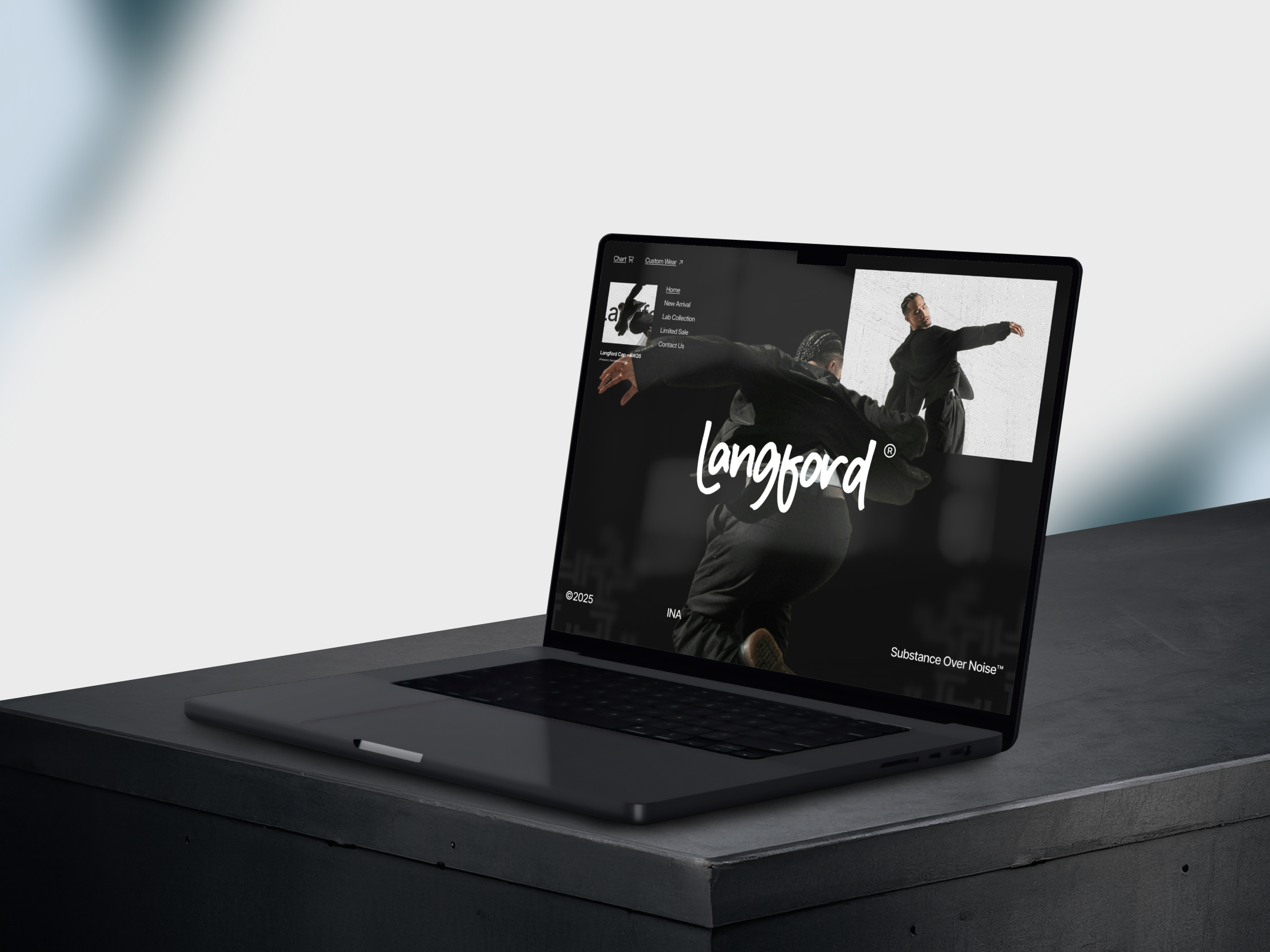 Langford : Menswear - Website Landing Page by SlabPixel Designer for SlabPixel on Dribbble