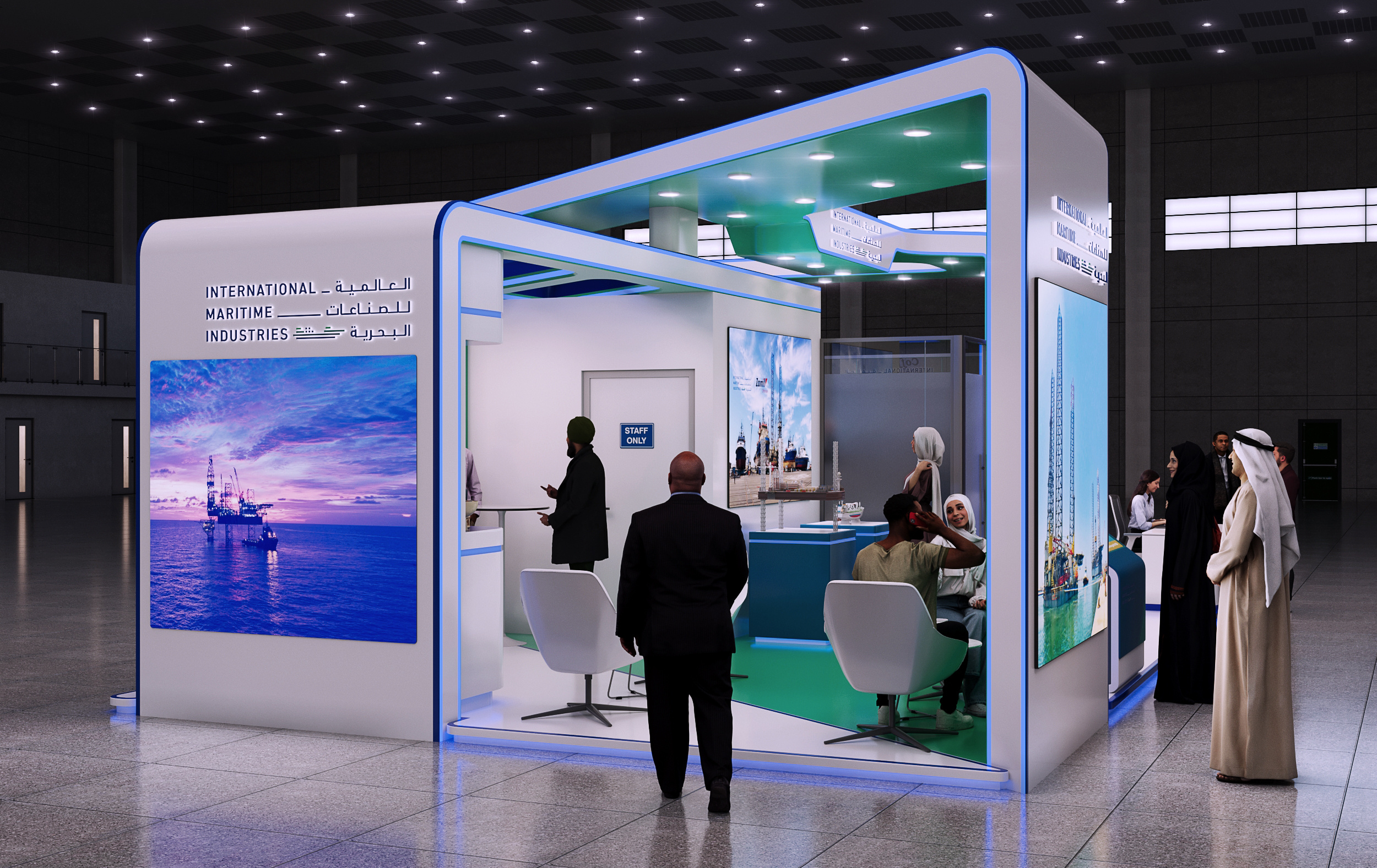 International Maritime Industries Exhibition Booth Design by Sandeep ...