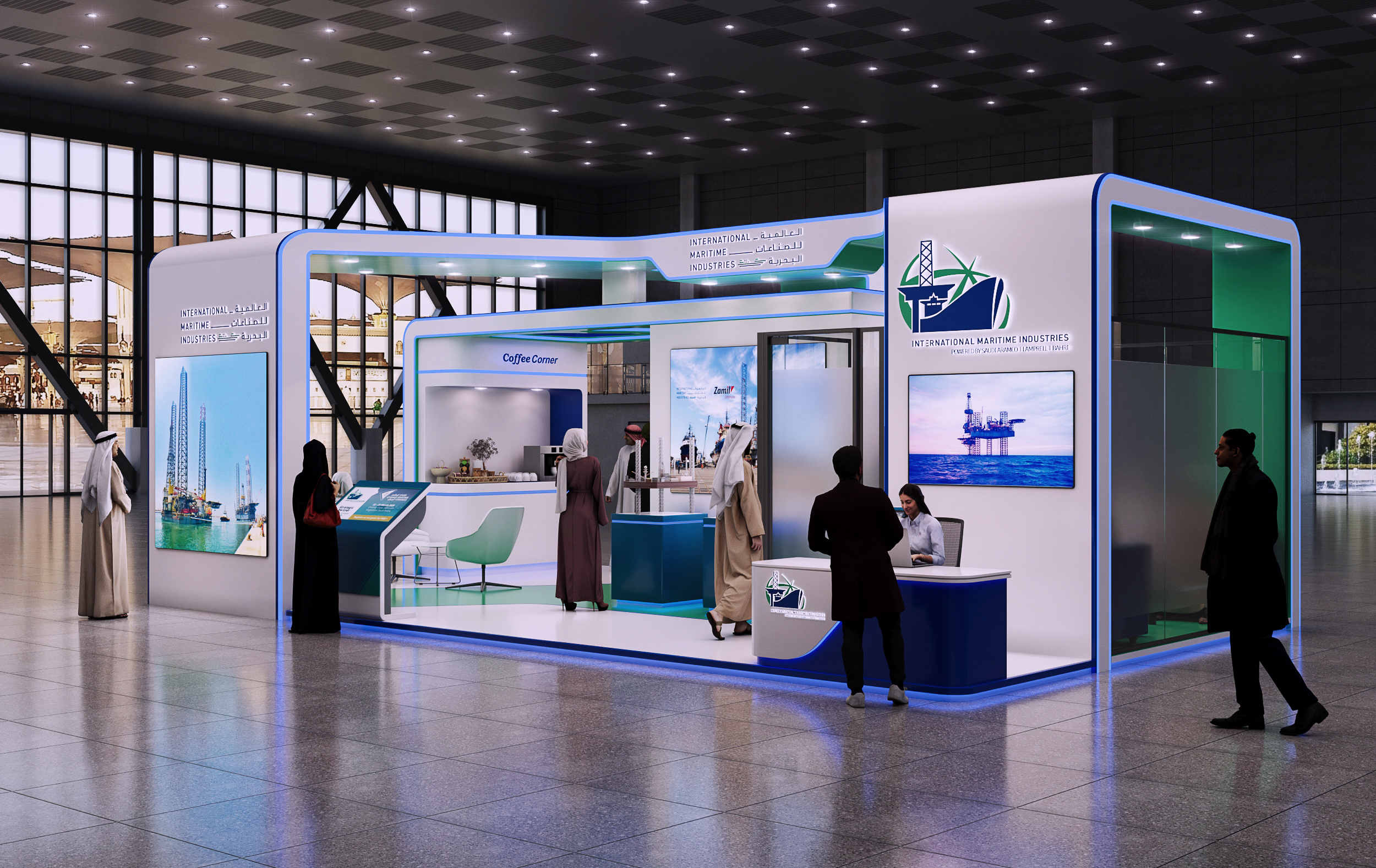 International Maritime Industries Exhibition Booth Design by Sandeep ...