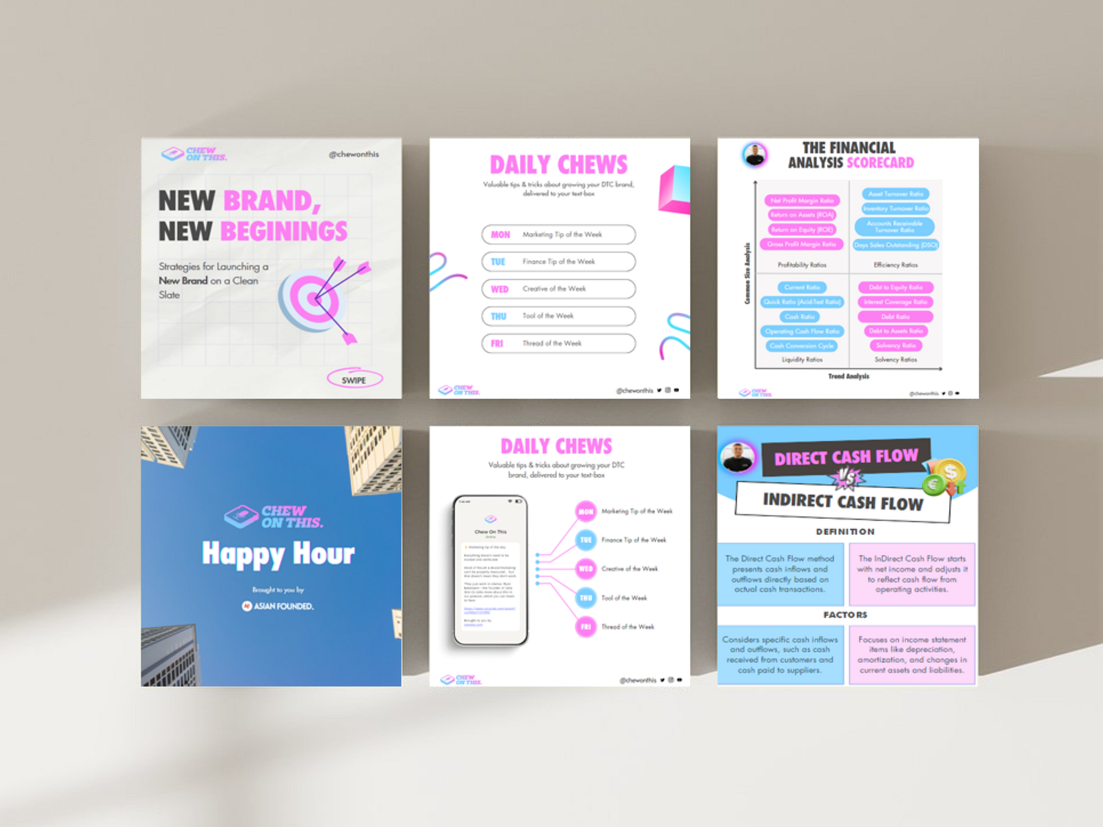 Chew On This - Infographic Posts Design by Taimoor Shoukat on Dribbble