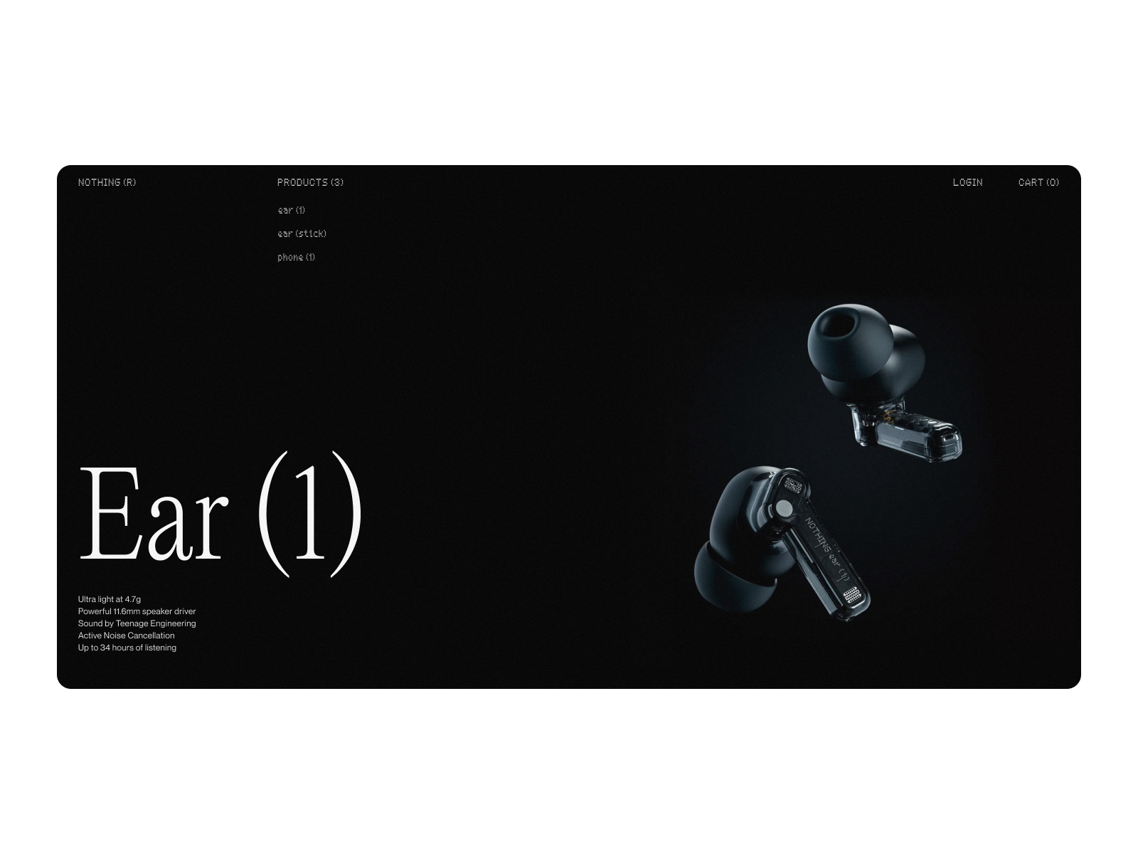 Nothing E-Commerce Concept pt. 3 by Mario Šimić for BORNFIGHT STUDIO ...