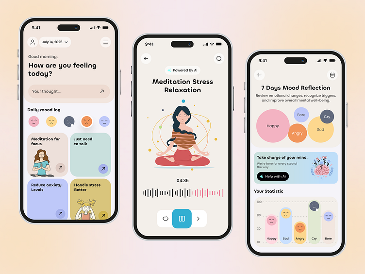 MindEase AI – Smart Mood Tracking & Guided Wellness by Jobayer Mahbub ...