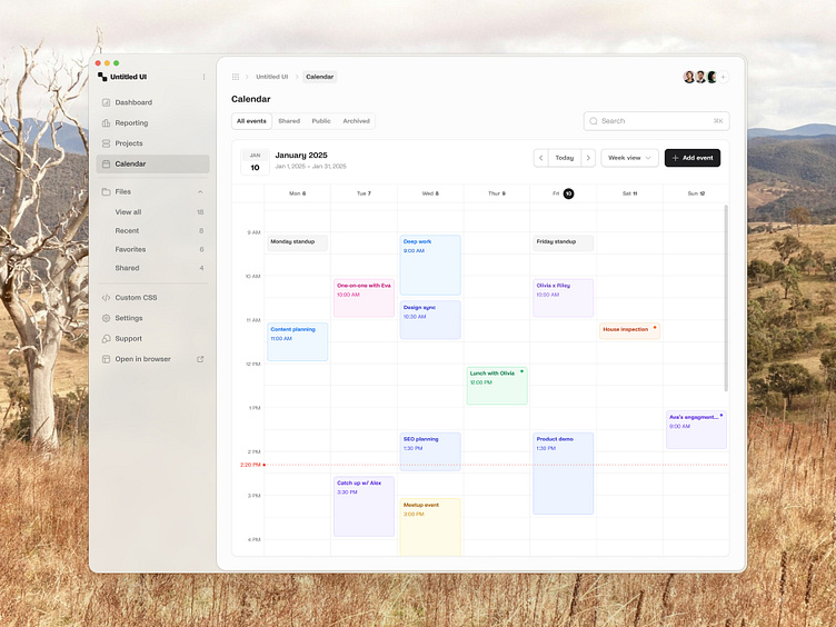Calendar — Untitled UI by Jordan Hughes® on Dribbble