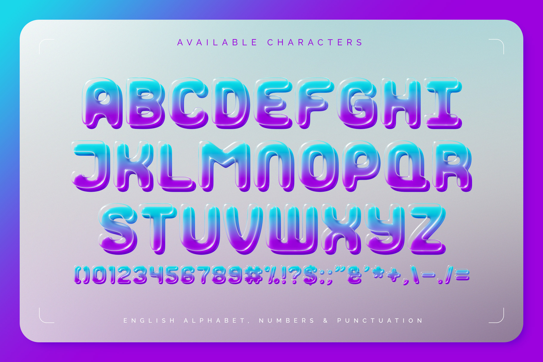 Glassy Drop — Color Bitmap Font by Gleb Guralnyk on Dribbble