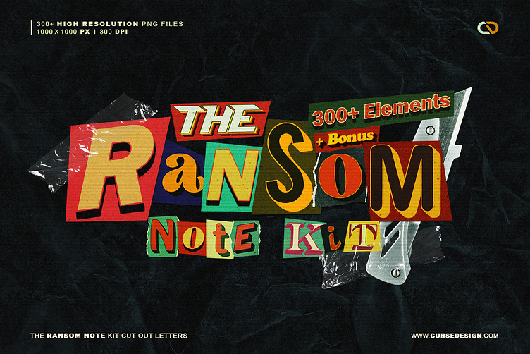 Ransom Note - 300+ Cut Out Letters by Cursedesign on Dribbble