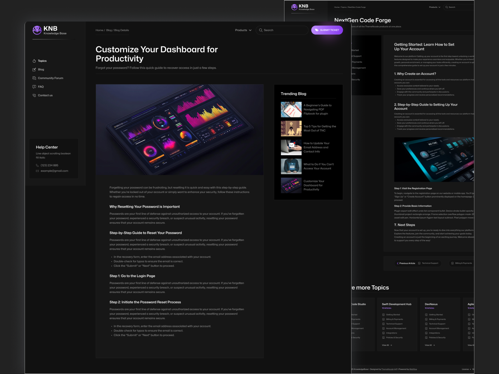 KnowledgeBase - Documentation Website Template by TNCFlow for ...