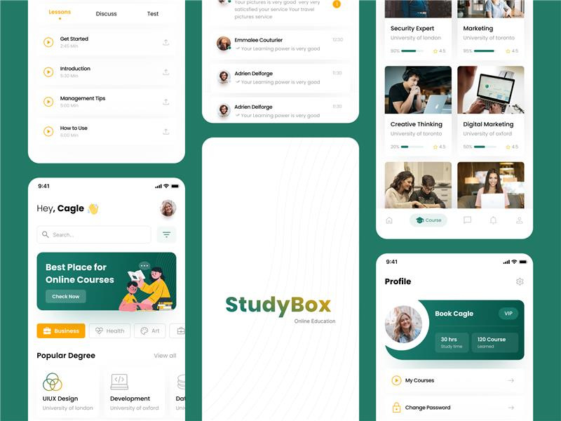 📚 StudyBox – Learn Anytime, Anywhere by Kashyap Patel on Dribbble