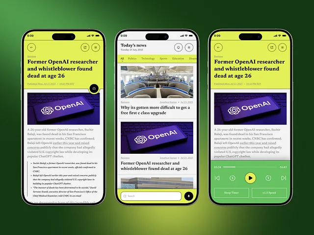 News App UI designs, themes, templates and downloadable graphic ...
