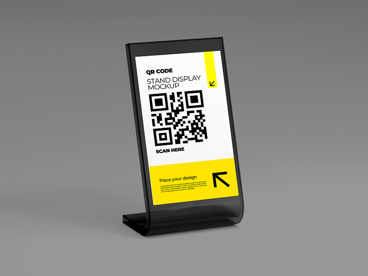 QR Code Stand Mockup by mrfauzi on Dribbble