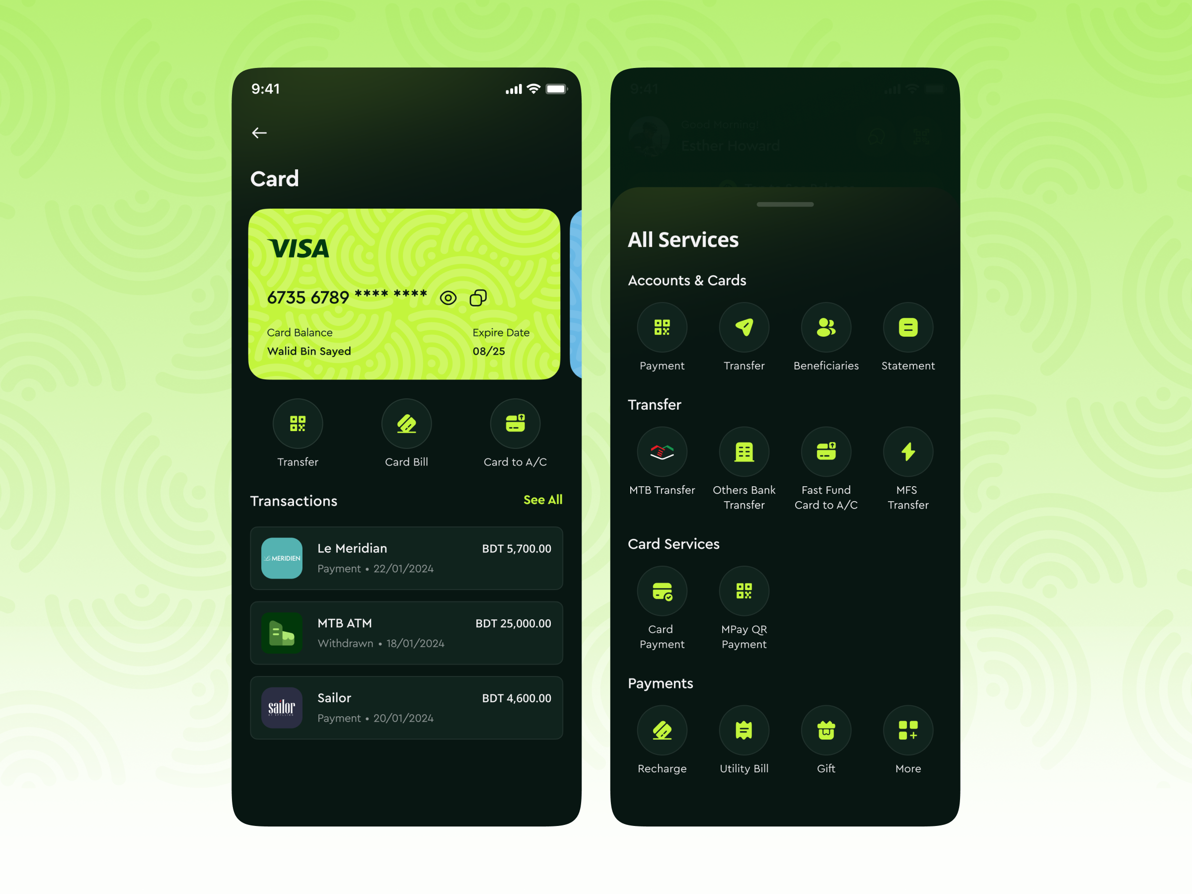 Banking App UI by Atiqur Rahaman 🚀 for Design Monks LLC on Dribbble