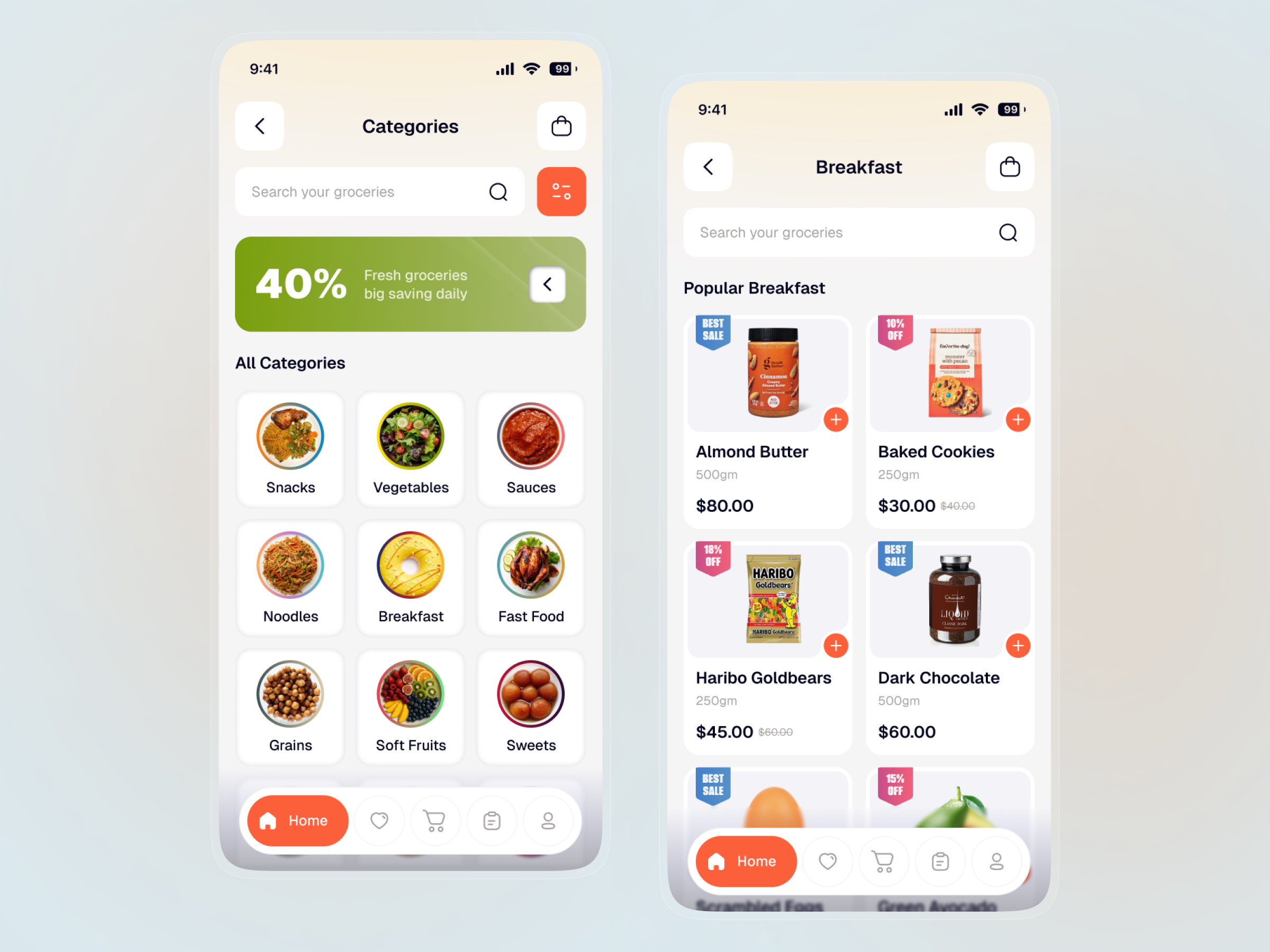 Smart - Grocery Mobile App UI/UX by Sagor Shopon 🔥 for Design Veli on Dribbble