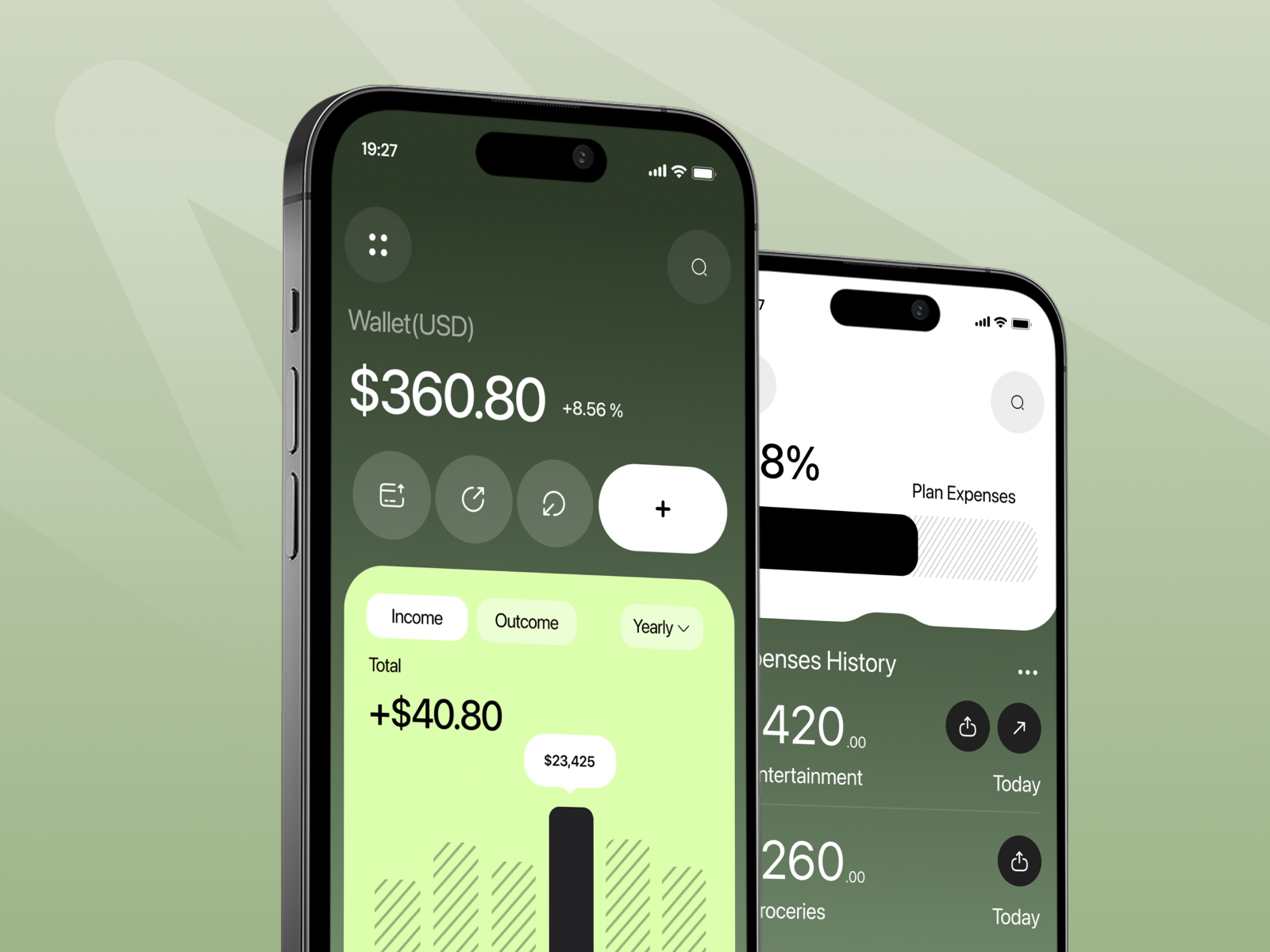 Finance mobile application ui design by Roohi Koohi on Dribbble
