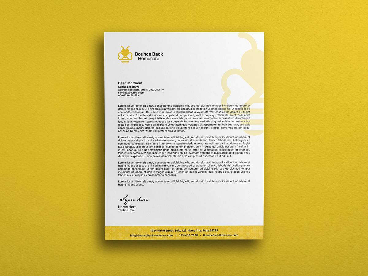 Branded Letterhead Design by Marufiam™ on Dribbble