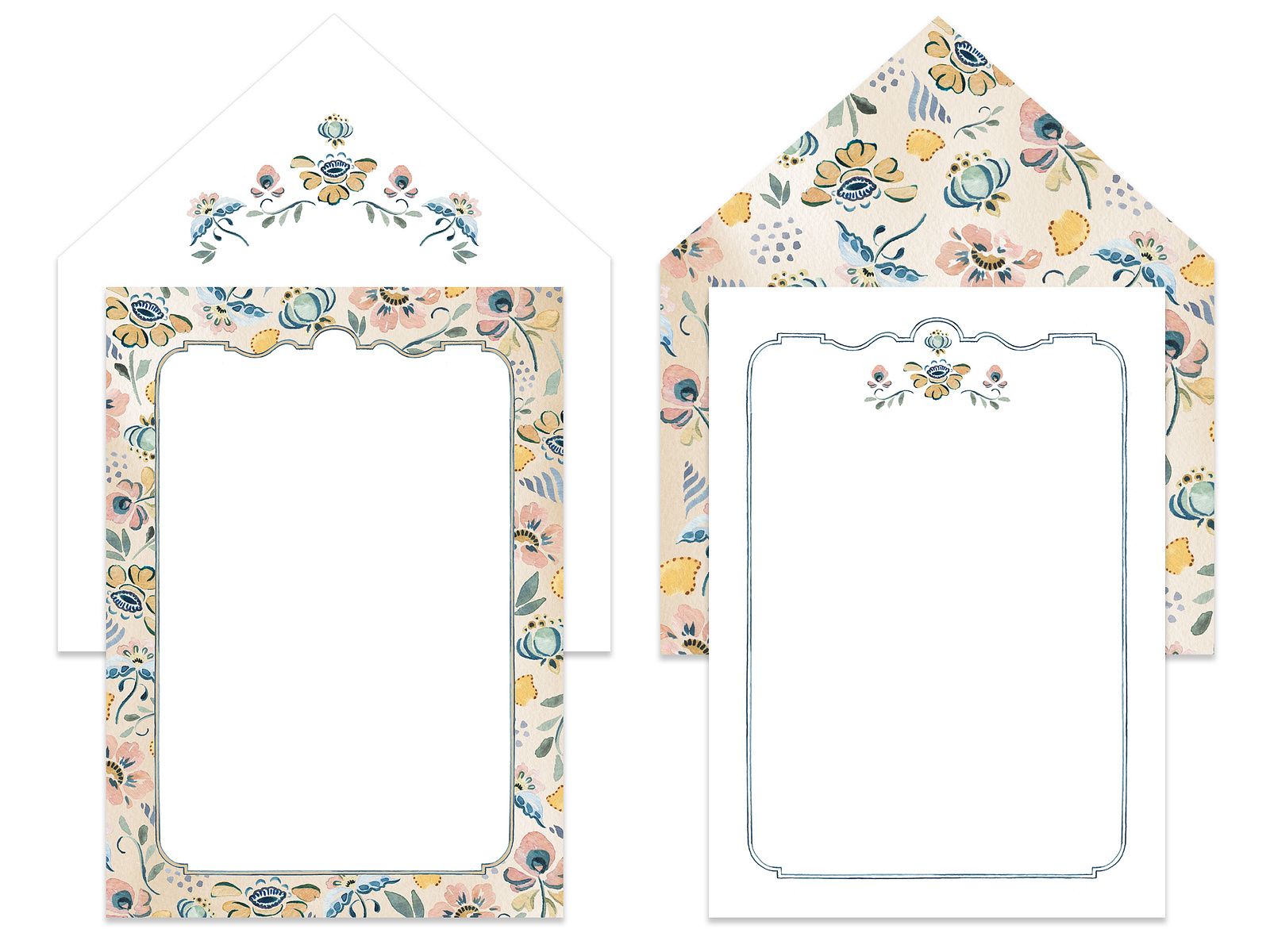 Mix and Match Watercolour Writing Set by Harriet de Winton on Dribbble