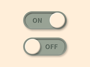 On/Off Switch (Toggle Button) - Daily UI Challenge 15 by Bhavana on ...