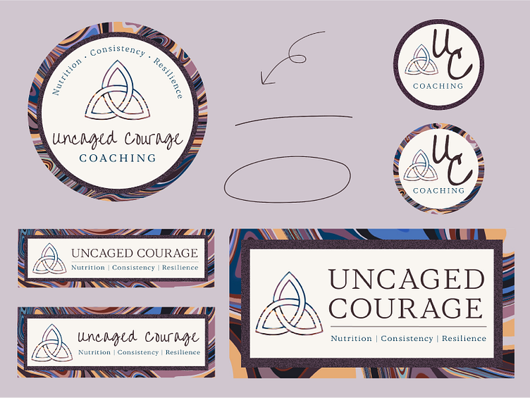 Uncaged Courage Branding & Logo Designs by Logan on Dribbble