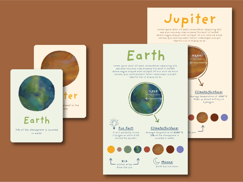 Solar System Learning Materials by Logan on Dribbble