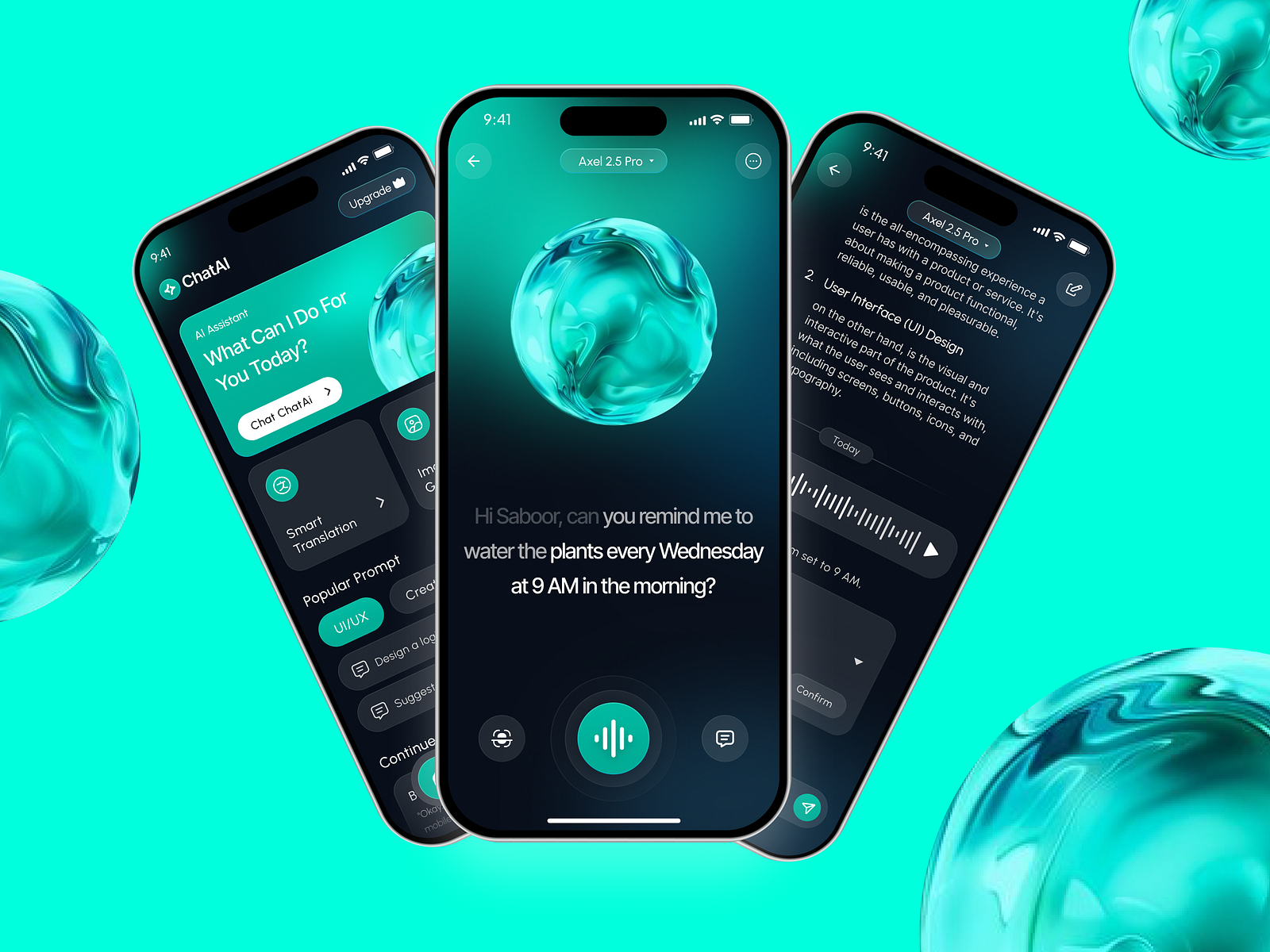 ChatAI – Modern AI Assistant Mobile App UI by Abdul Saboor on Dribbble