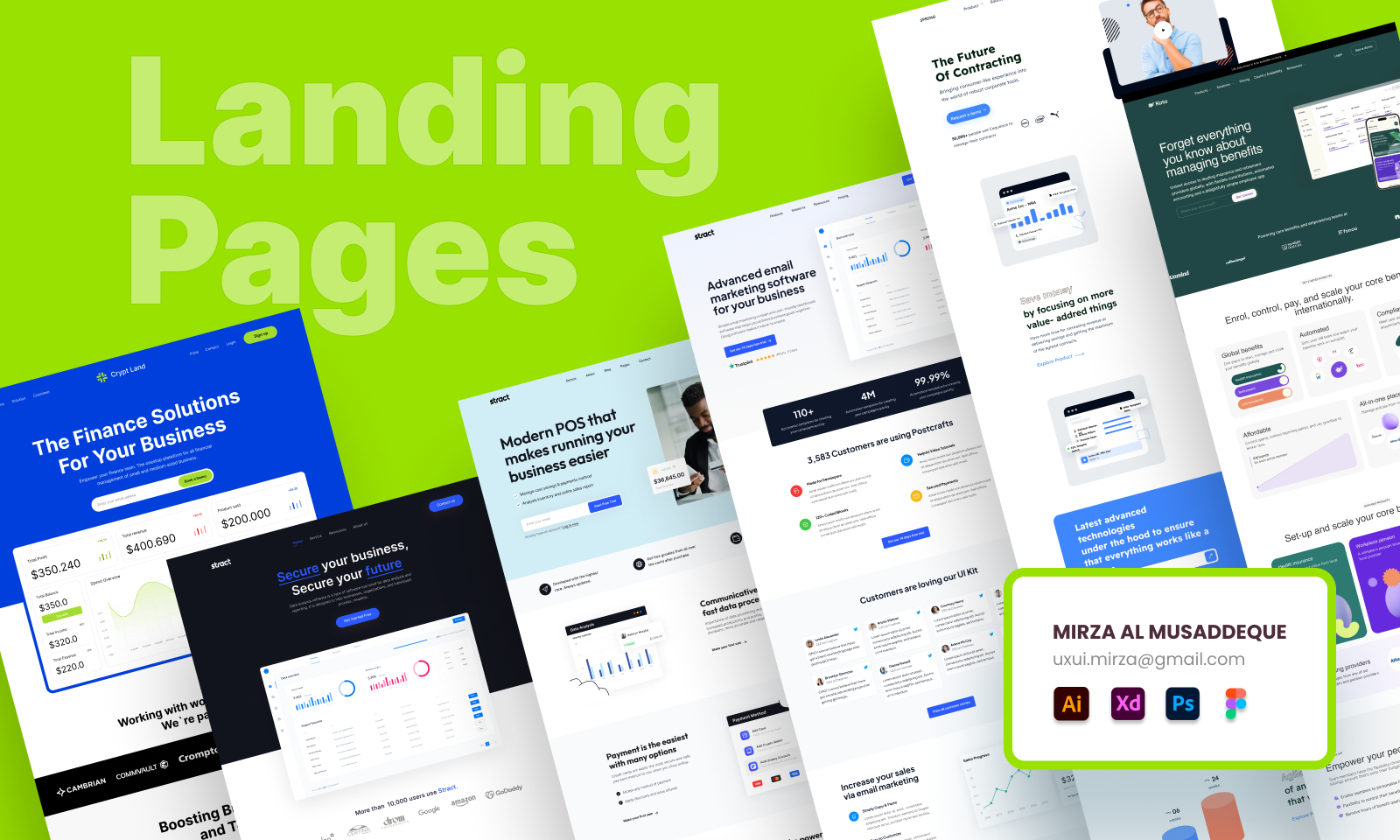 Landing Page Inspiration – Modern & Clean Web UI Concepts by MIRZA AL ...