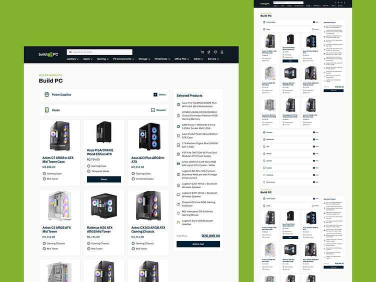 PC Builder E-commerce Website Design by Akil Ashraful on Dribbble