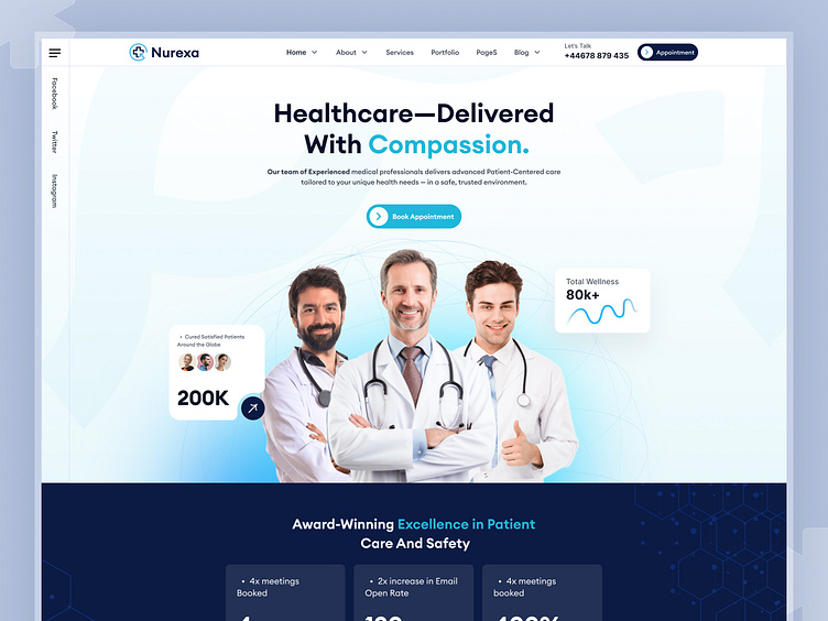 Modern Healthcare Web UI • Doctor Booking Website • Clinic by Saiful ...