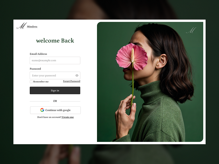 Modern Login Page UI by Zeynab Khoshnood on Dribbble