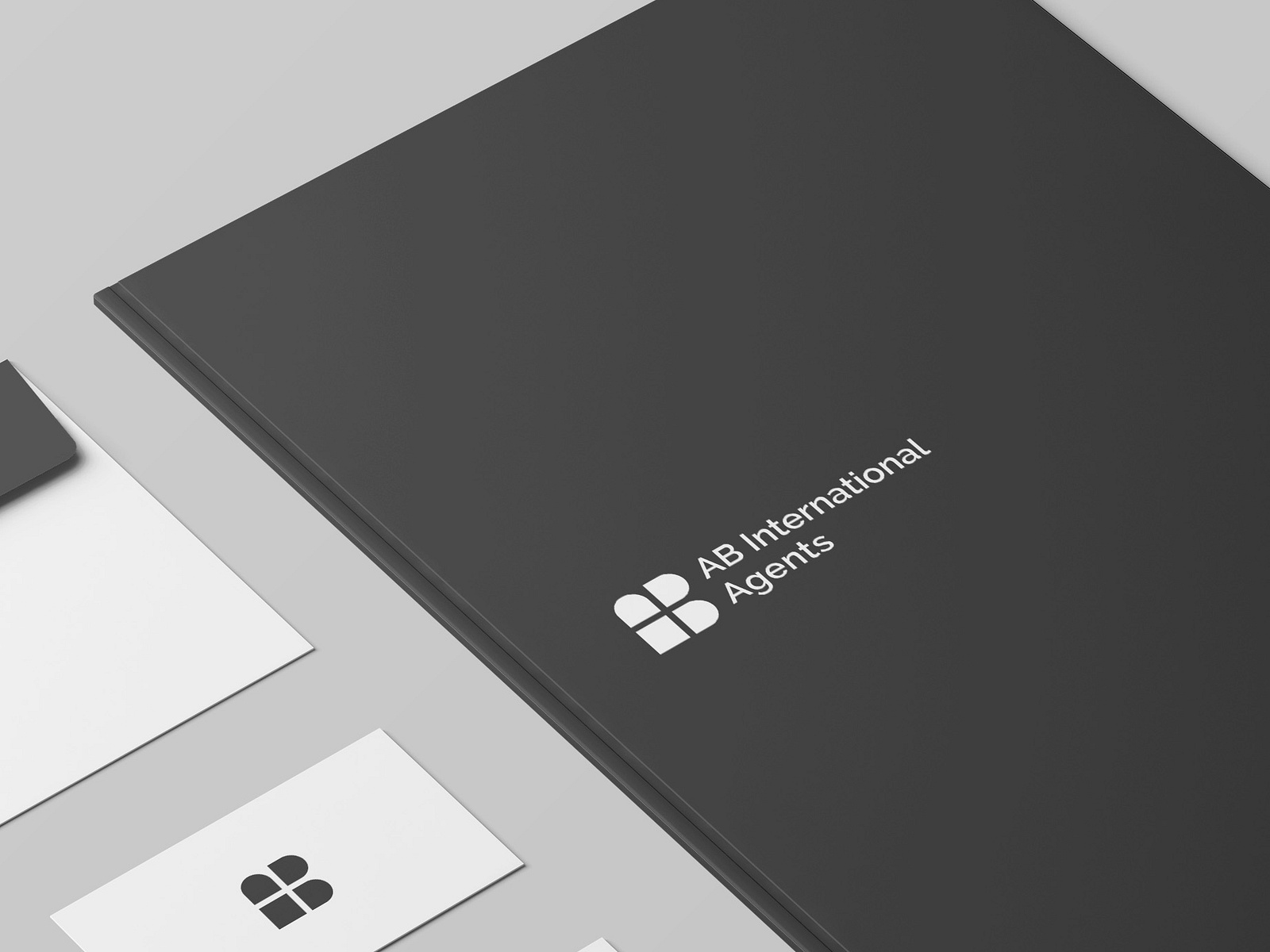 Visual Identity Design for AB International Agency by 9876 Studio ...