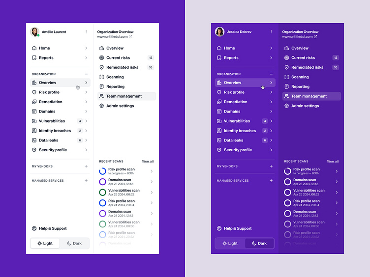 Dual-tier sidebar navigation — Untitled UI by Jordan Hughes® on Dribbble