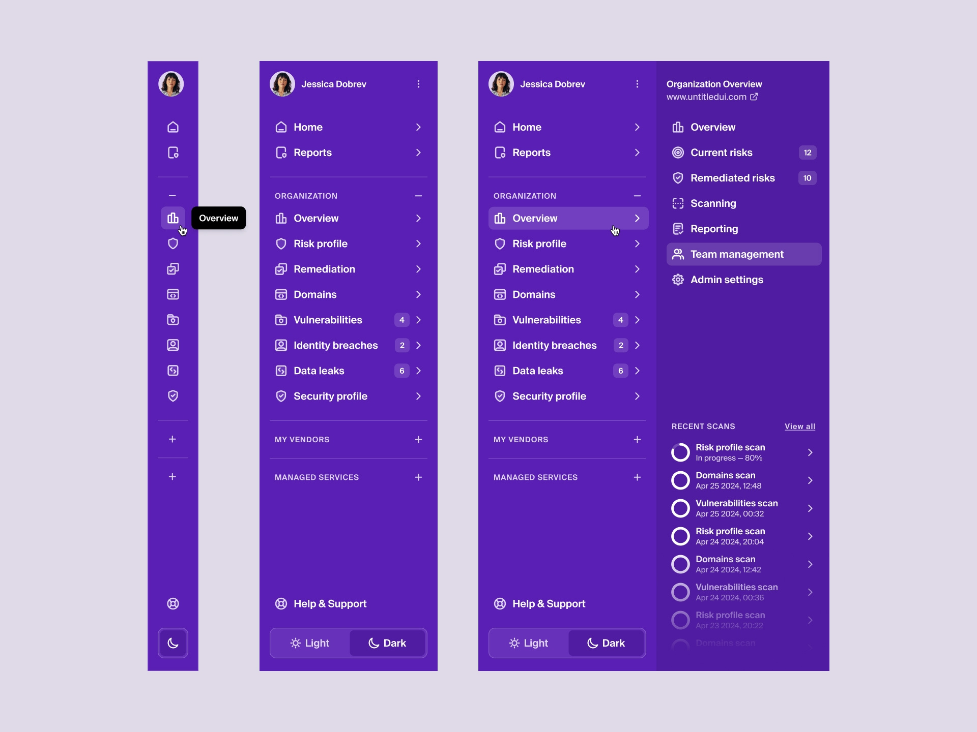 Dual-tier sidebar navigation — Untitled UI by Jordan Hughes® on Dribbble