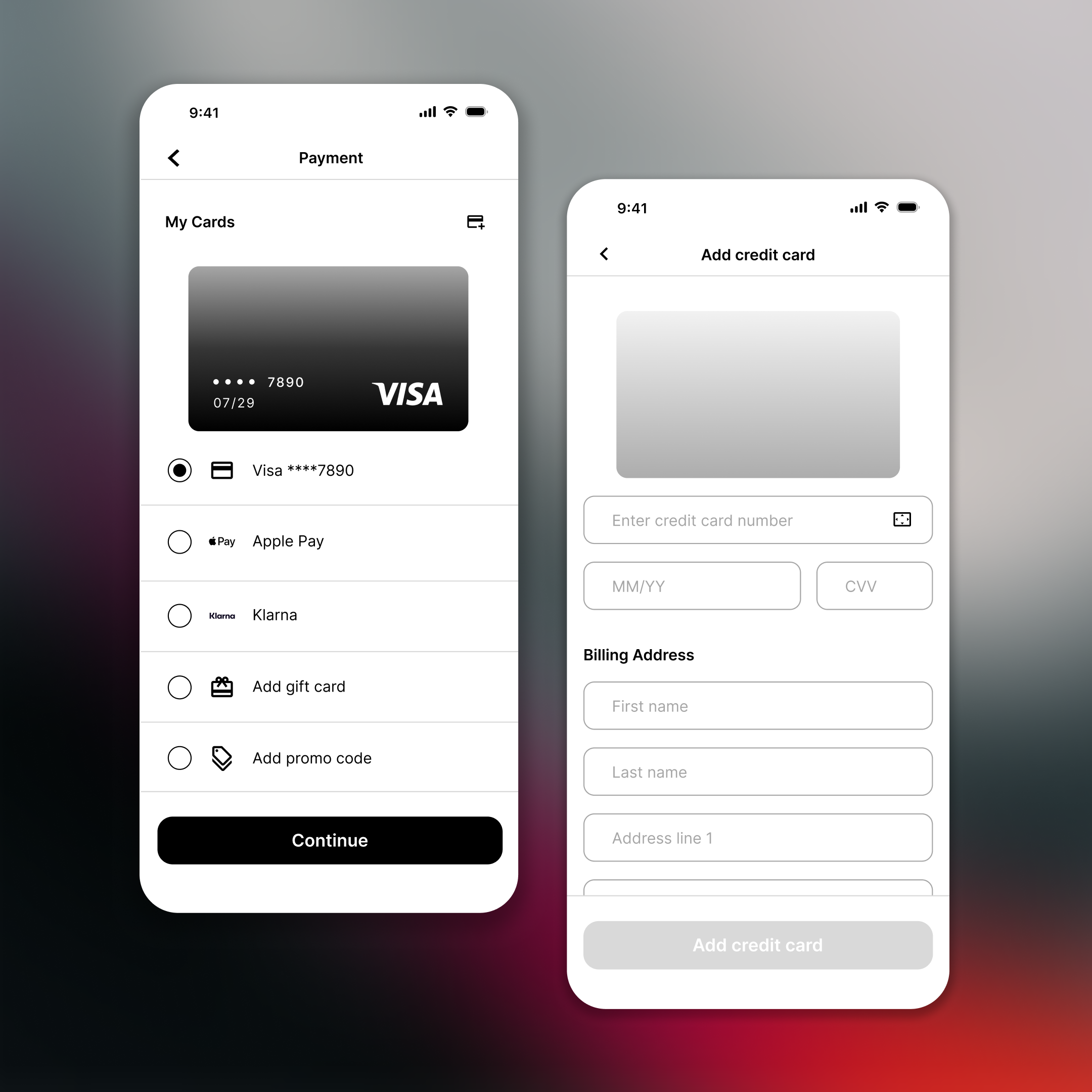 Credit Card Checkout Flow by Sharmanne Bongolan on Dribbble
