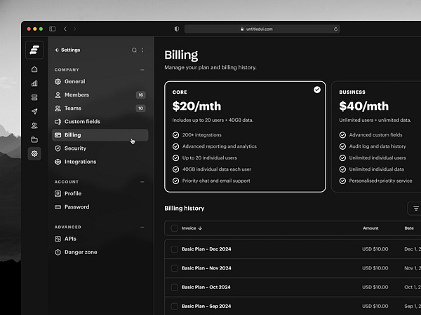 Dual-tier sidebar navigation — Untitled UI by Jordan Hughes® on Dribbble