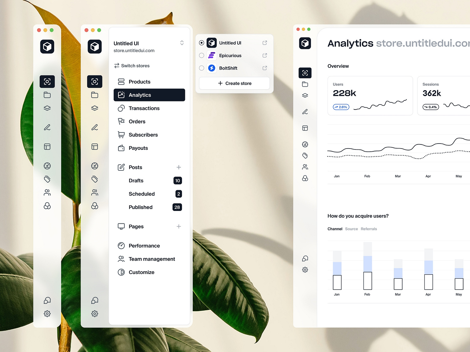 Dual-tier sidebar navigation — Untitled UI by Jordan Hughes® on Dribbble