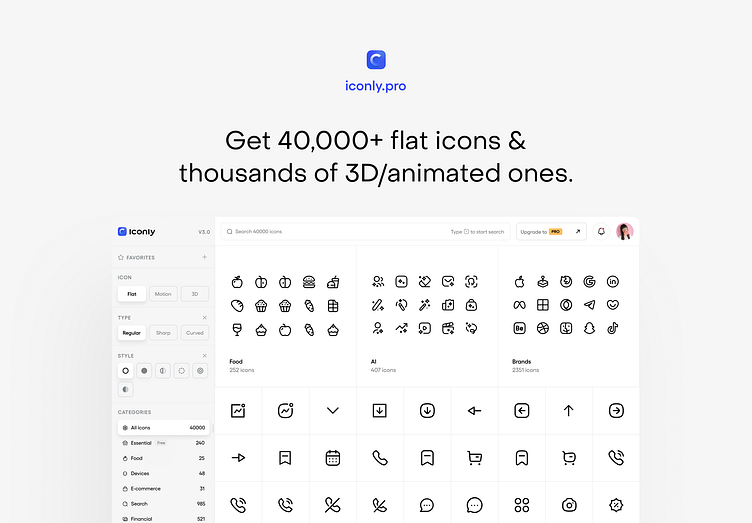 Navigation Menu UI by Iconly Pro for Piqo Studio on Dribbble