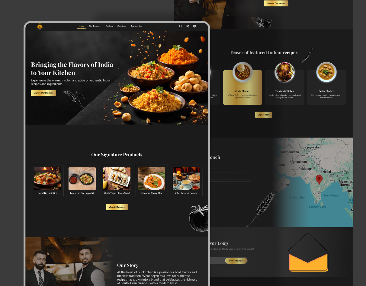 Food Website Design by Amish Riaz on Dribbble
