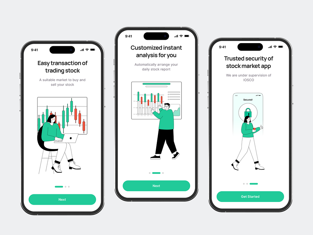 Stock Market Splash Screen Illustration by Fanka for Korsa on Dribbble