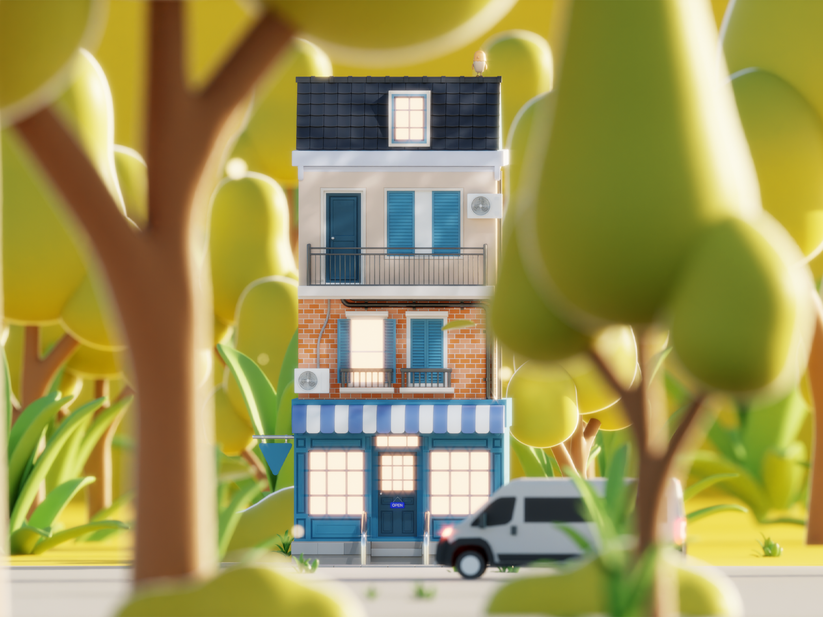 3D Store Animation by Wawan Saputra on Dribbble