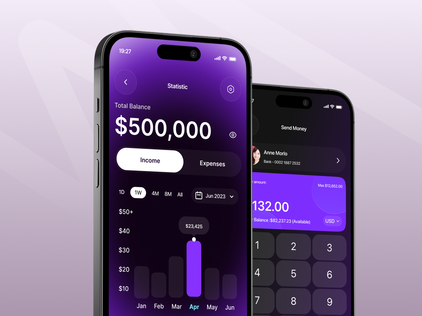 crypto currency wallet mobile ui design by Roohi Koohi on Dribbble
