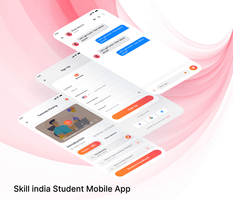 Skill India Student Mobile App by Xlent Studio: UX/UI Design Agency on ...