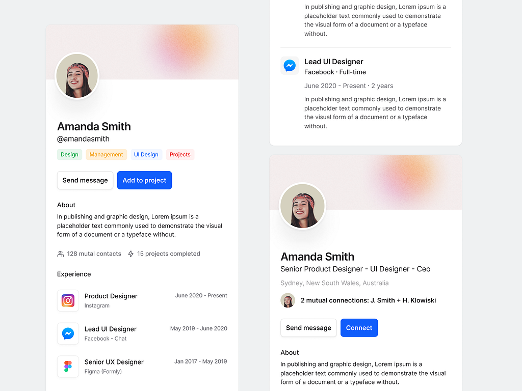 Stratis UI - Sidebar Profile by Monty Hayton on Dribbble