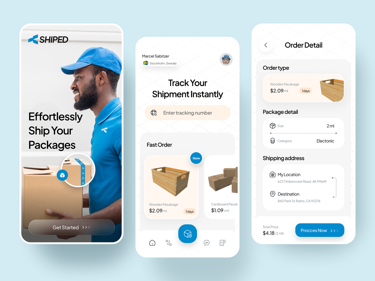 Shipping App - Delivery Service by Zaini Achmad® for Vektora on Dribbble