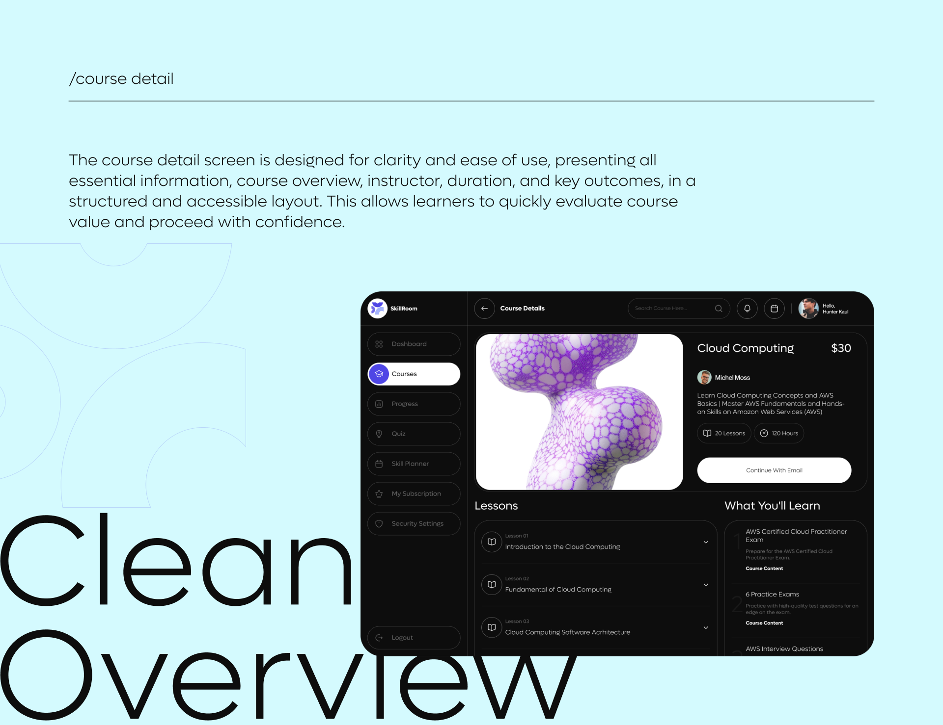eLearning Dashboard UI Design by Beadaptify on Dribbble
