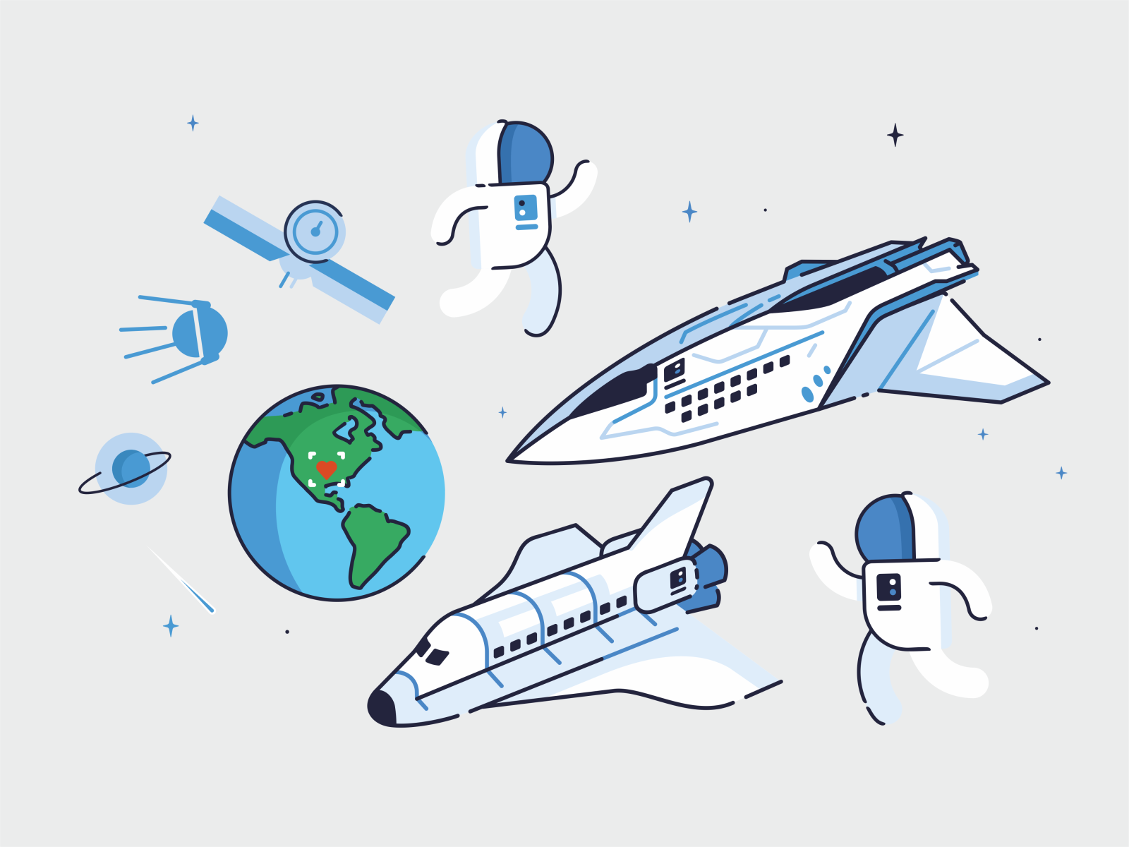 Starbase element by Aleksandar Savić / Almigor Studio on Dribbble